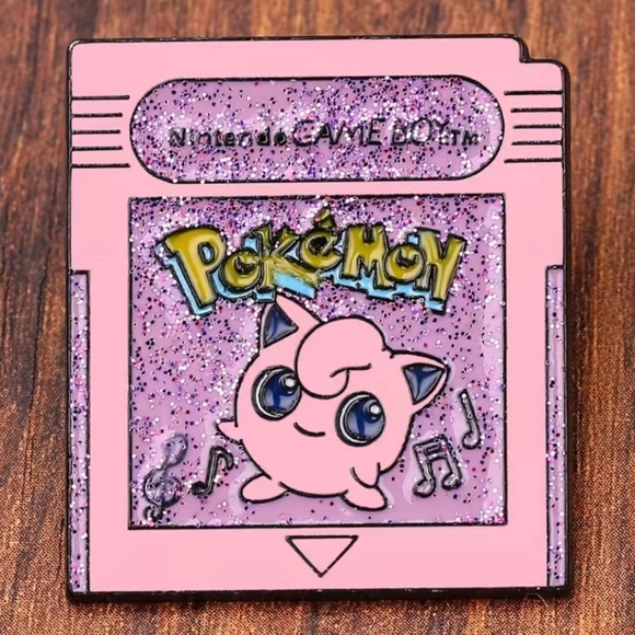 Pokemon | Jewelry | Pokemon Jigglypuff Gameboy Cartridge Pin | Poshmark